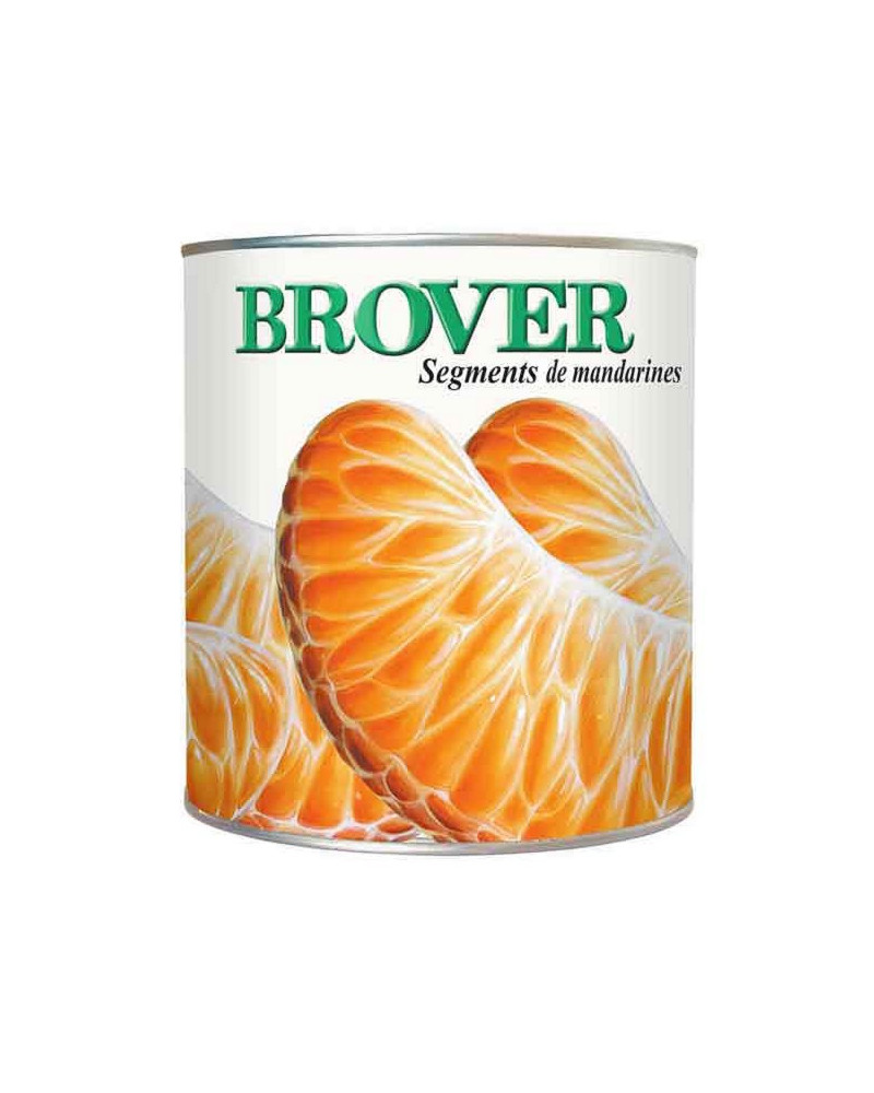 Segments de mandarines Brover en conserve