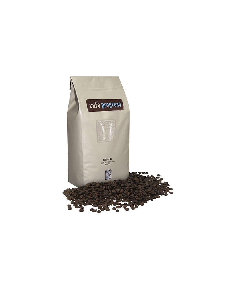 Café grains Excelso 100% arabica Café Progreso sachet 1kg