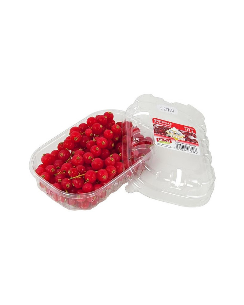 Groseilles rouges grappes surgelées barquette 250gr