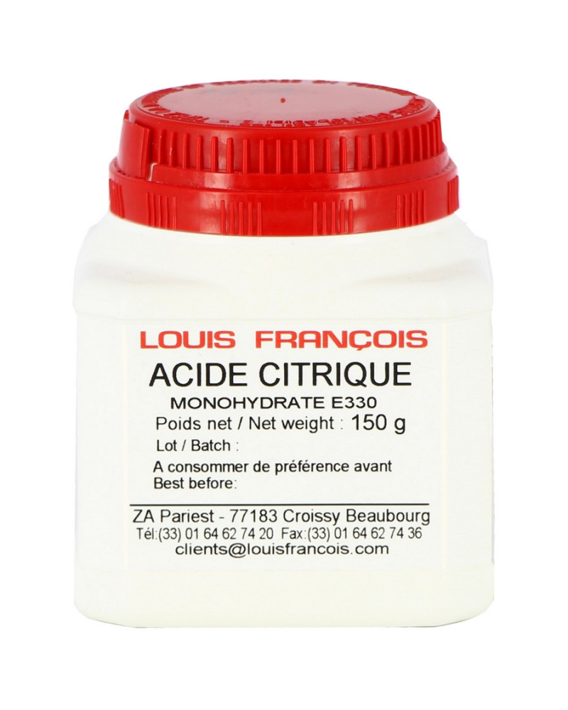 Acide citrique monohydrate pot 150gr Louis François