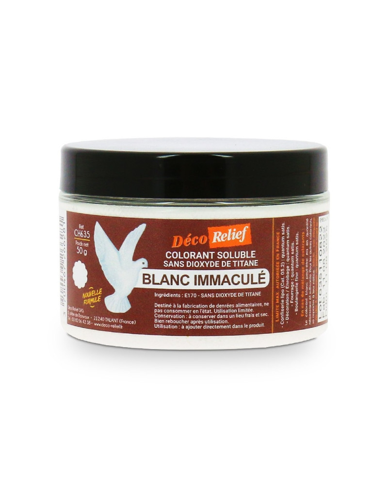 Colorant laqué blanc immaculé (pot 50g)
