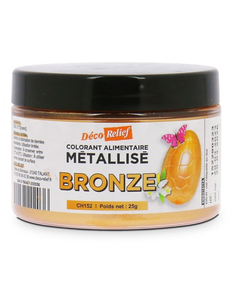 Colorant métallisé bronze Déco Relief (pot de 25gr)