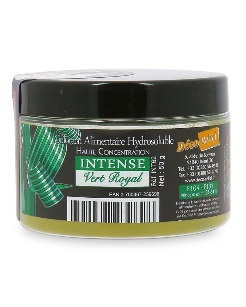 Colorant intense vert royal Déco Relief (pot de 50gr)