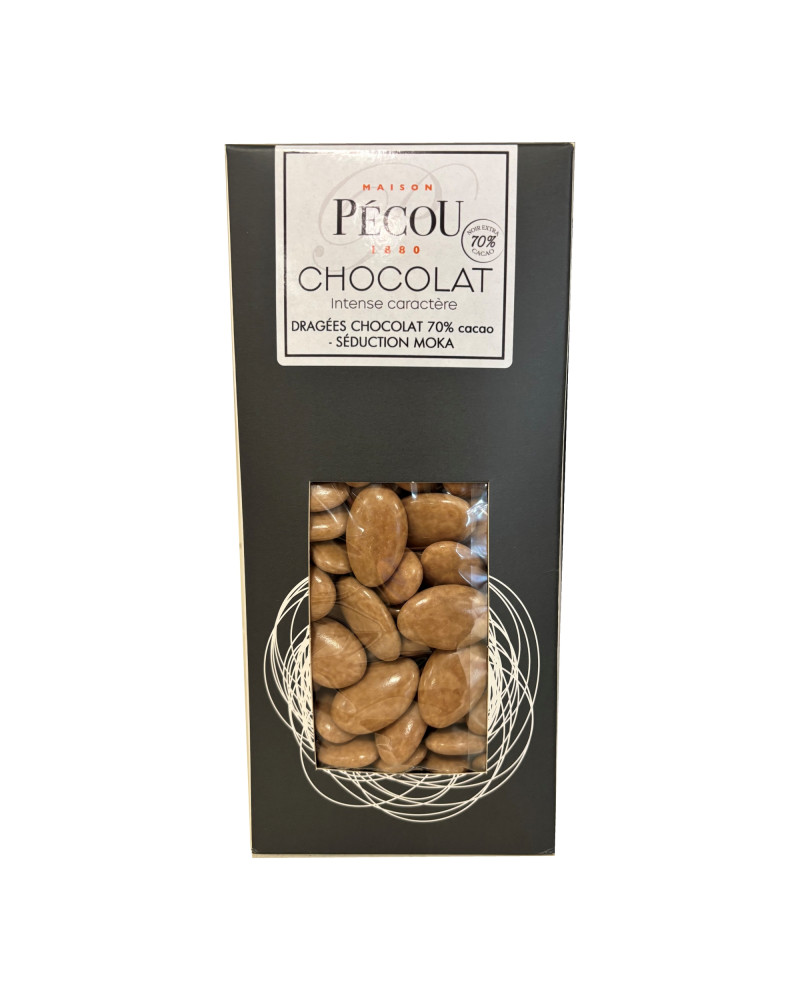 Dragées chocolat couleur moka