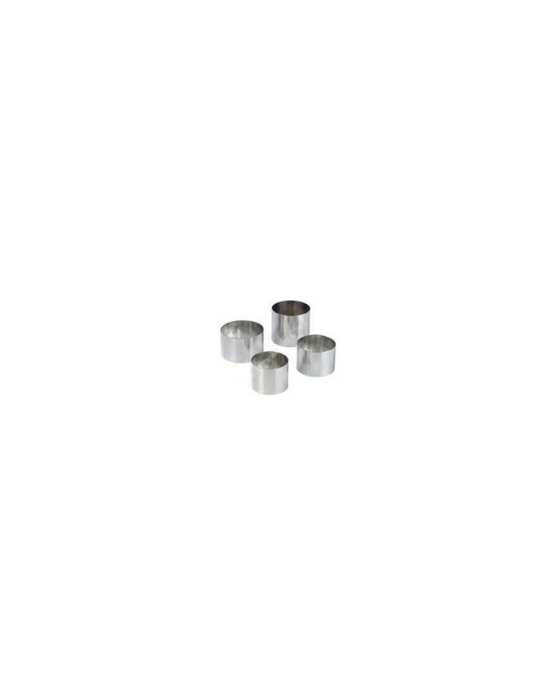 Lot de 6 nonnettes rondes (hauteur 3 cm)