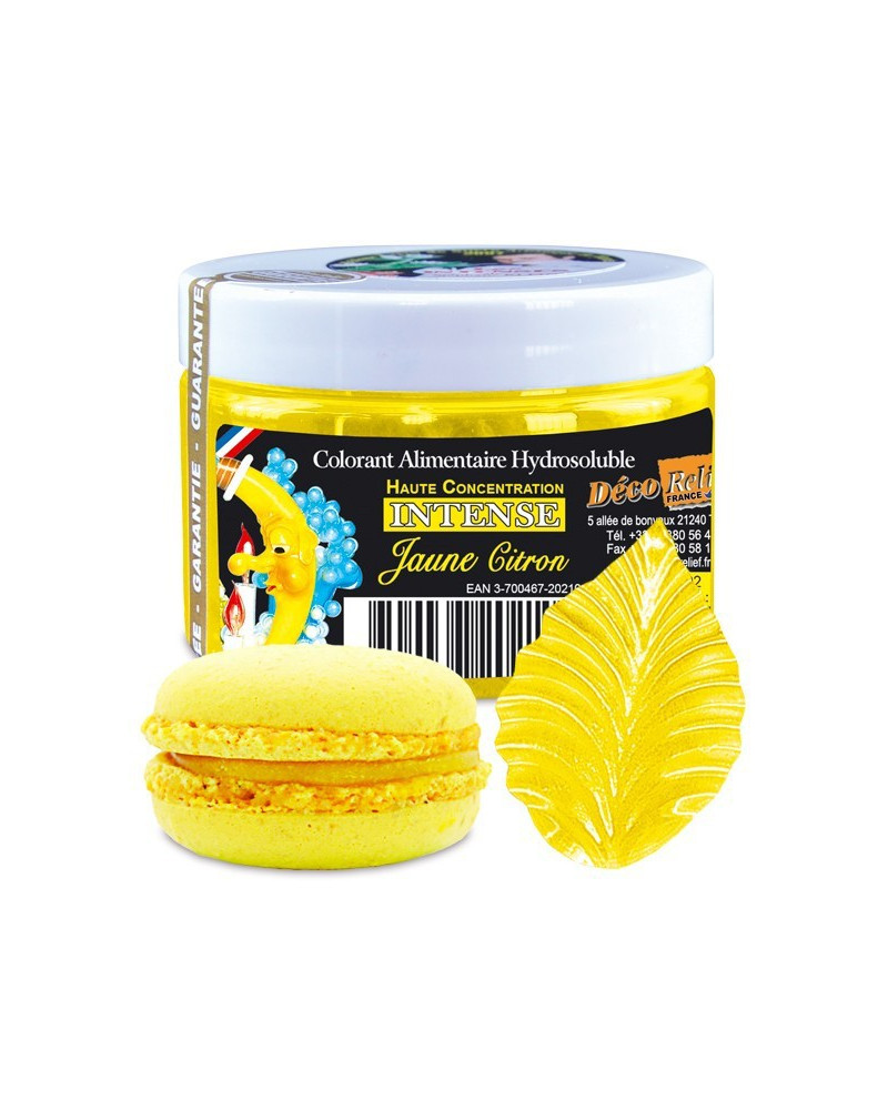Colorant intense jaune citron Déco Relief (pot de 50gr)